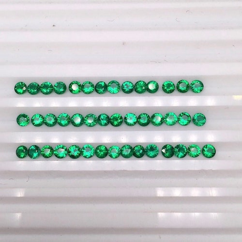3mm Natural Emerald Round Gemstone Loose Emerald Round Stone - Etsy