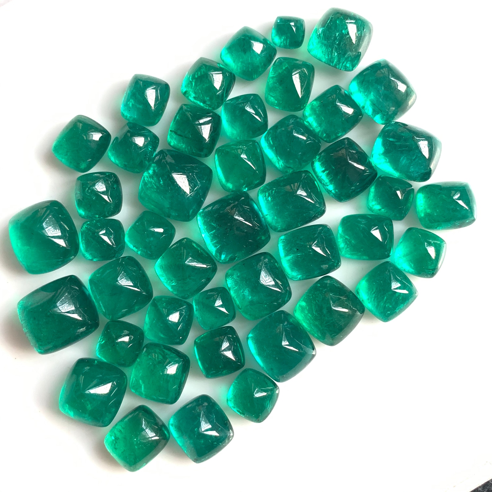 Certified Natural Emerald Sugarloaf Cabochon Gemstone Loose | Etsy