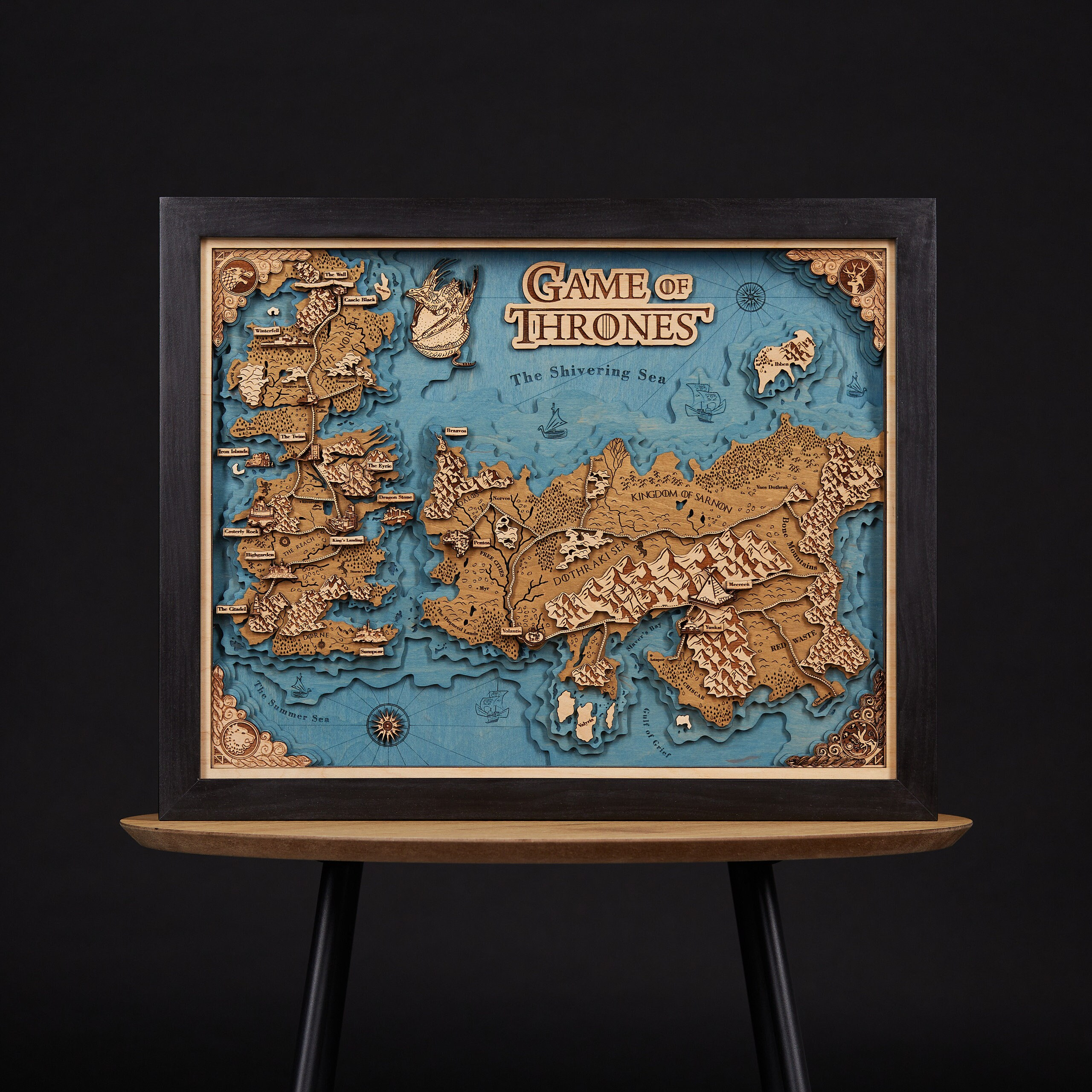 Game Of Thrones Map Seven Kingdoms 3d