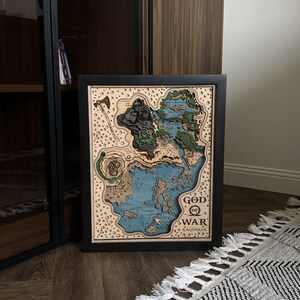 3D Wood Map of Divine Battleground - Etsy