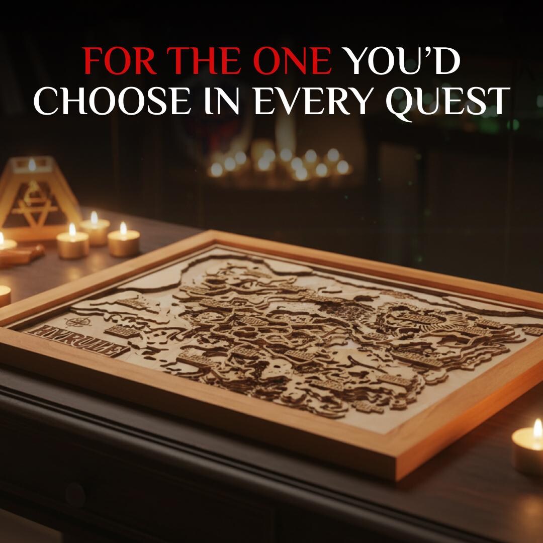 Hyrule 3D Wood Map Natural Edition, Memoriable Hyrule Map, Unique Game ...