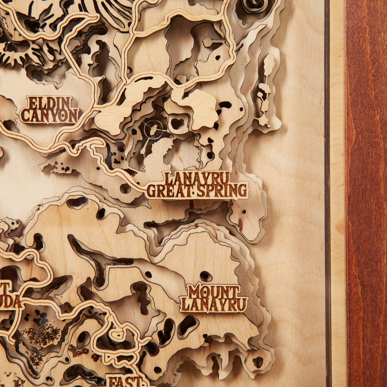 3D the Hyrule Map Natural Edition - Etsy