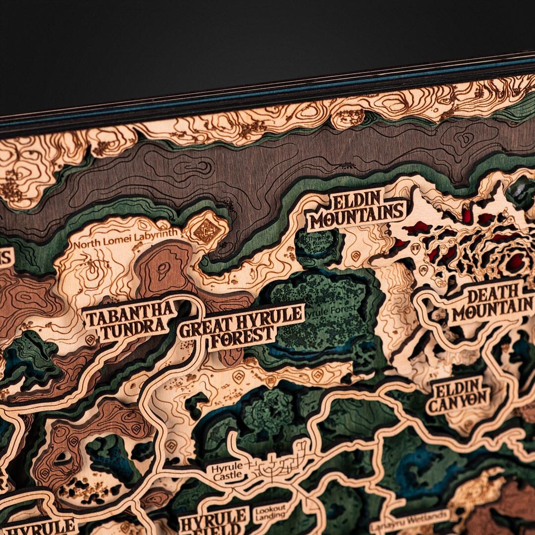 The Hyrule 3D Poster, Unique Geek Decor, Infogettable Nerdy Gift - Etsy
