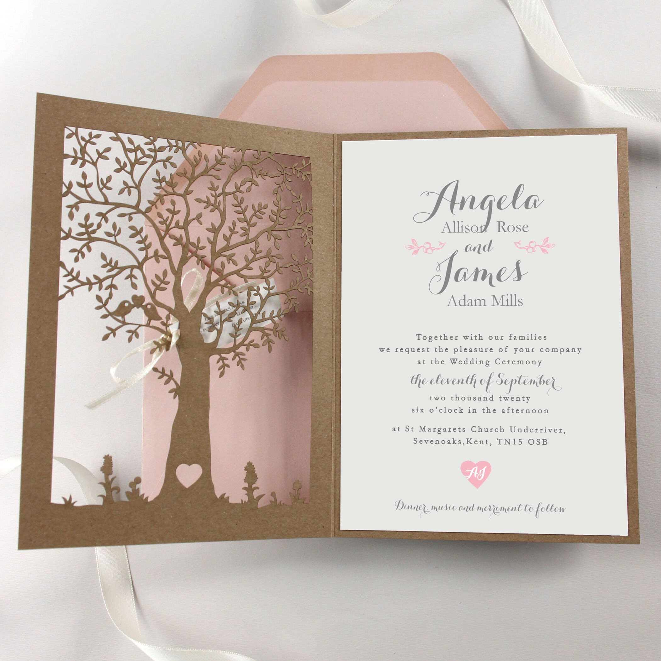 Laser Cut Tree Wedding Program Laser Cut Tree Template Collection.