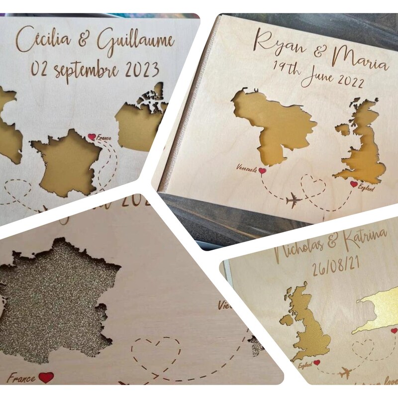 Map Guest Book - Etsy