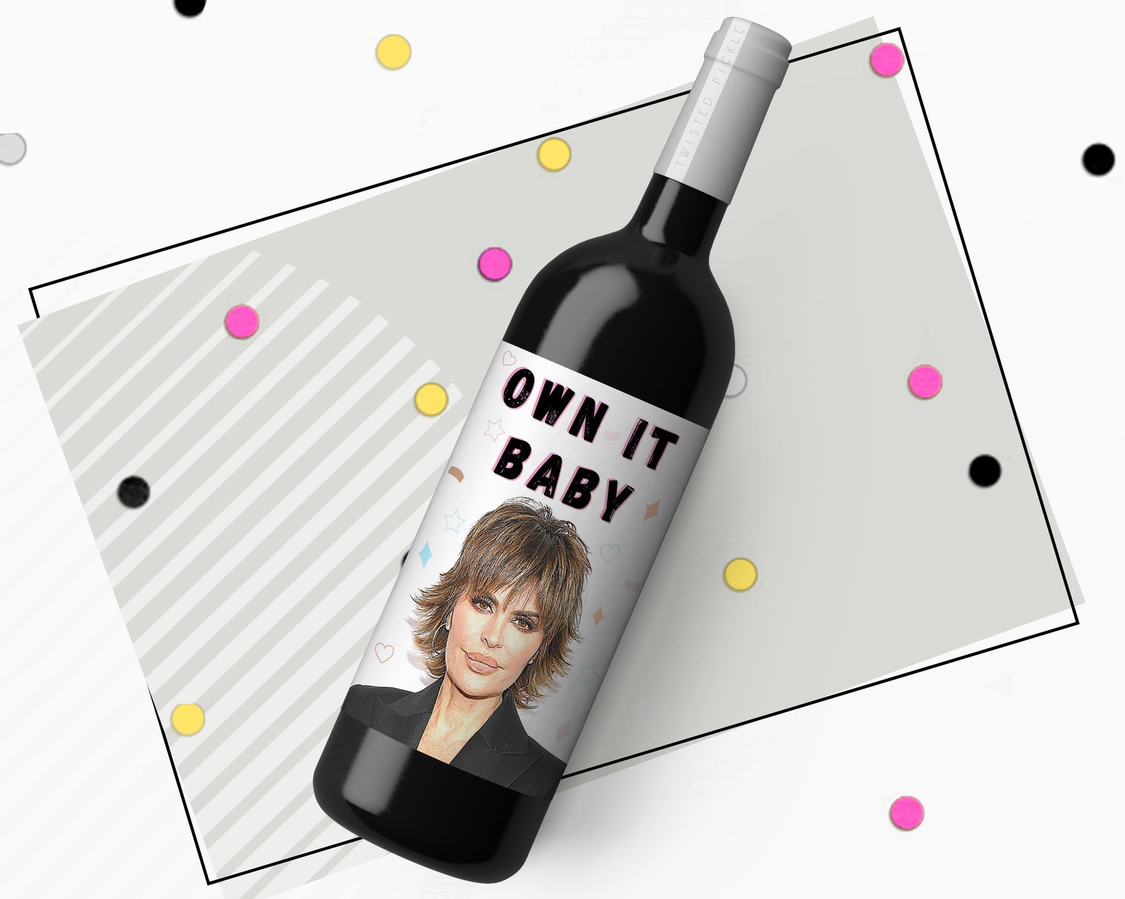 Real Housewives Lisa Rinna RHOBH Own It Baby Wine Gift - Etsy UK