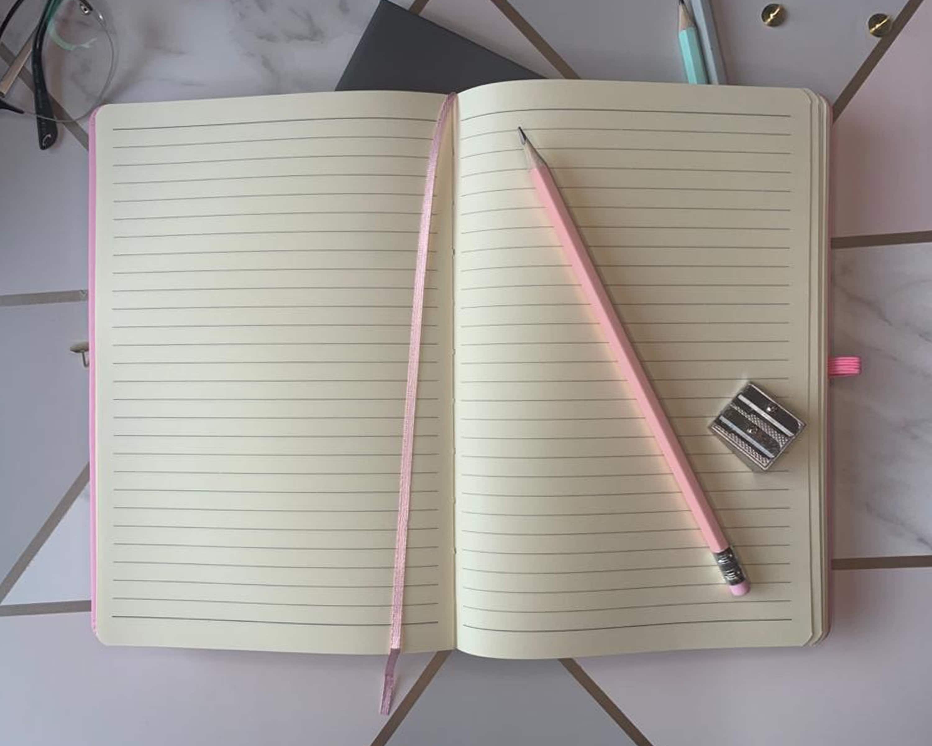 Initial Notebook Present Personalised Notebook Black - Etsy UK