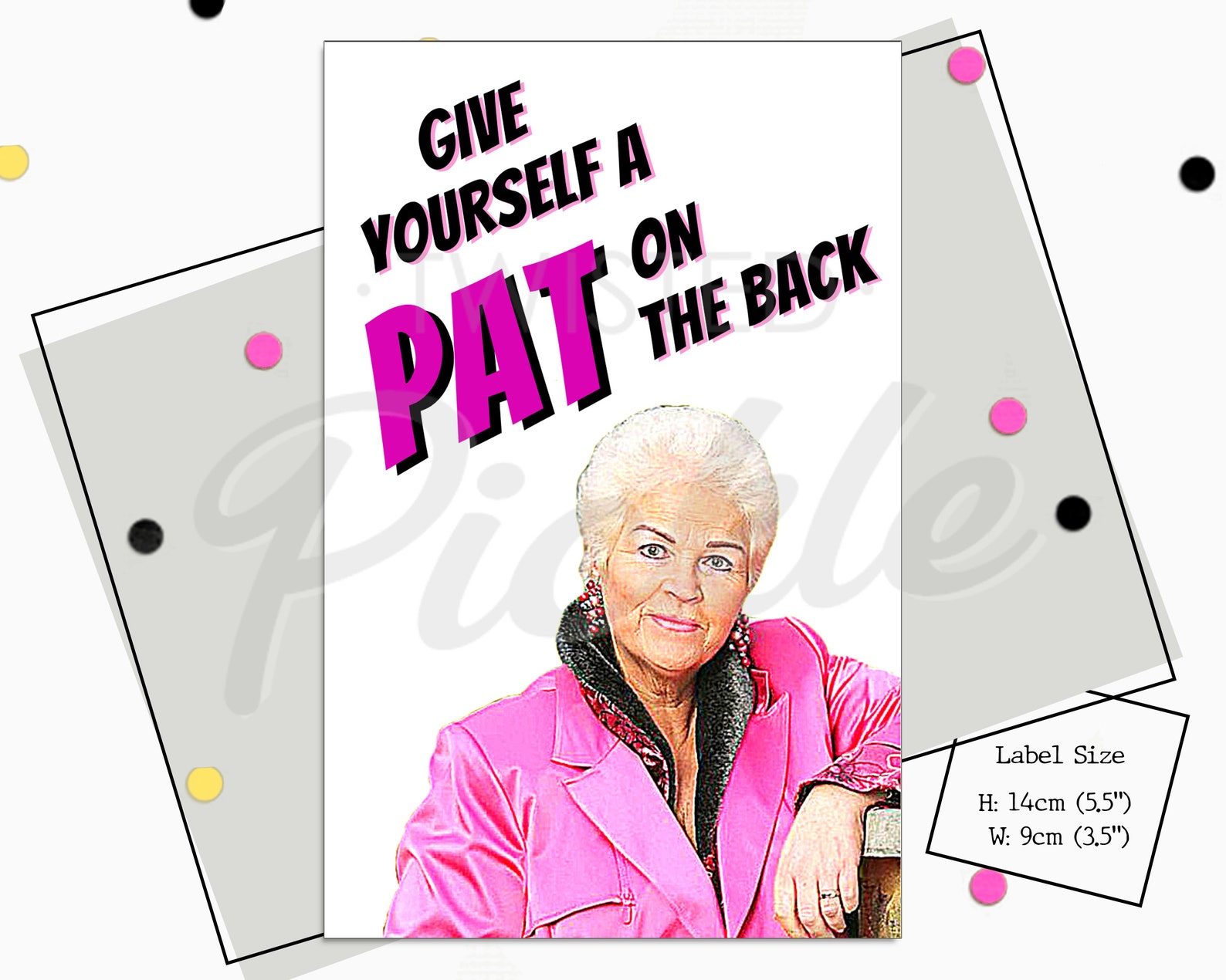Well Done Pat on the Back Gift Congrats Pat Butcher Funny - Etsy UK