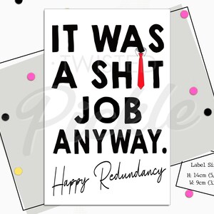 Work Leaving Job Redundancy Gift - Redundancy Retirement Gift - Wine ...