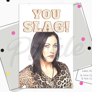 Eastenders Fan Kat Slater You Slag Win Bottle Sticker - Eastenders Meme ...
