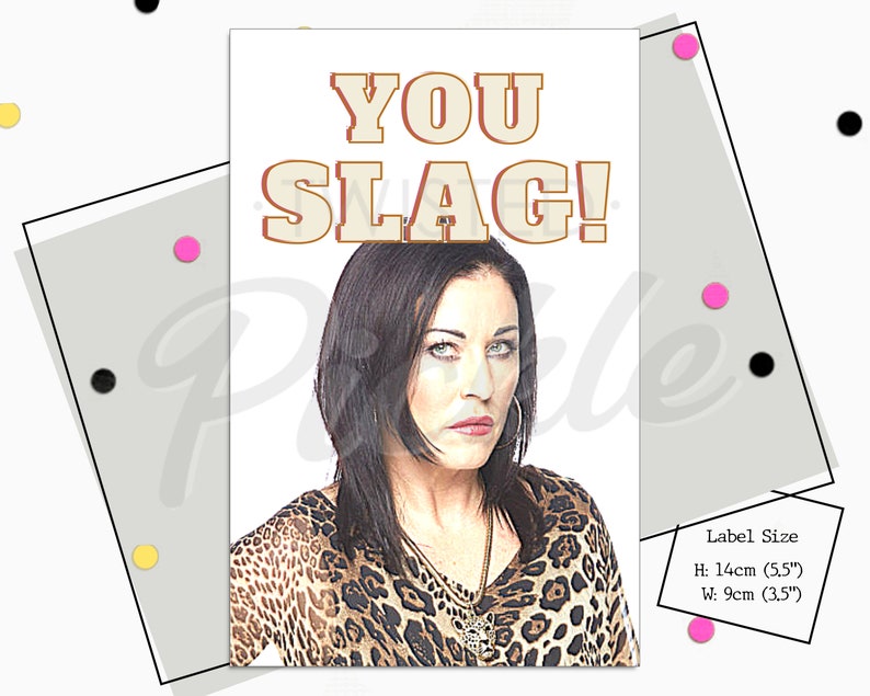 Eastenders Fan Kat Slater You Slag Win Bottle Sticker - Eastenders Meme ...