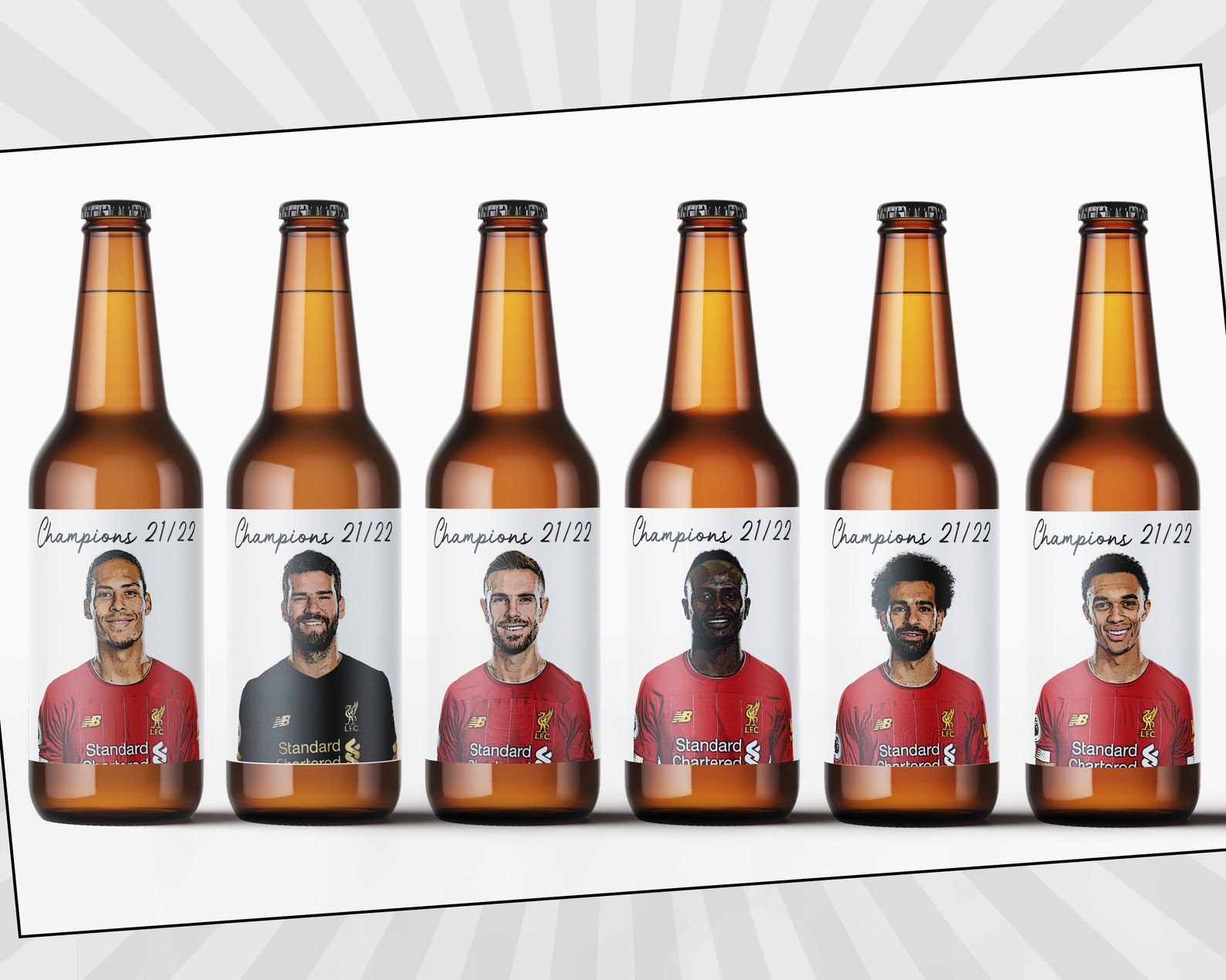 Liverpool FC Champions Premier League 2022 Beer Bottle - Etsy UK