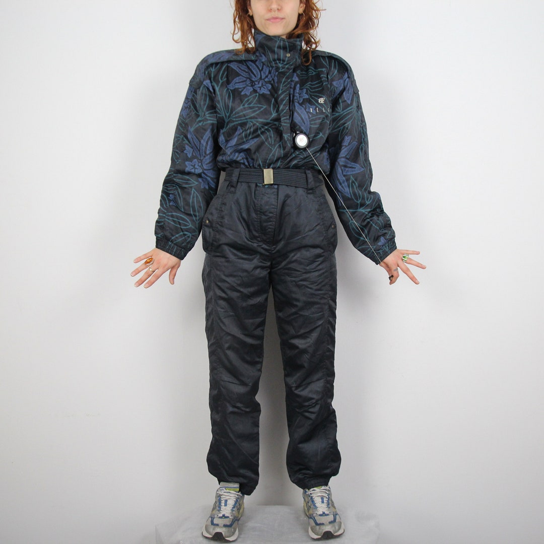 Vintage Retro Belfe 80s 90s Ski Suit Snowsuit Wear Jumpsuit Size M ...