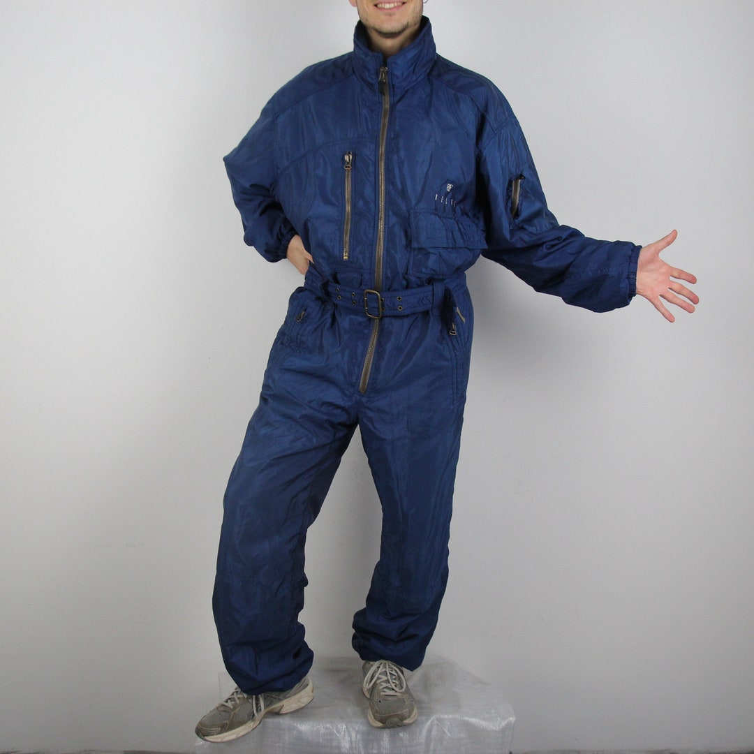 Vintage Retro Belfe 80s 90s Ski Suit Skisuit Snowsuit Wear Jumpsuit ...