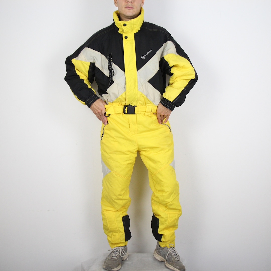 Vintage Retro 80s 90s Ski Anzug Skisuit Schneeanzug Wear Jumpsuit Size ...
