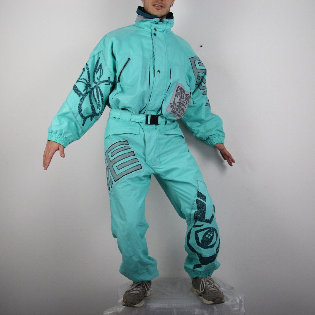 Vintage Retro 80s 90s Ski Suit Skisuit Snowsuit Wear Jumpsuit - Etsy