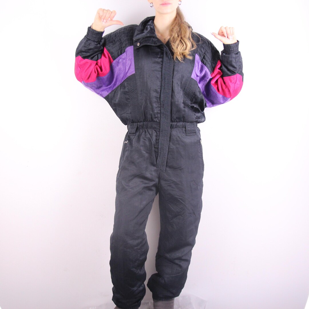 Vintage Retro 80s 90s Ski Suit Snowsuit Wear Jumpsuit Size L Leski - Etsy