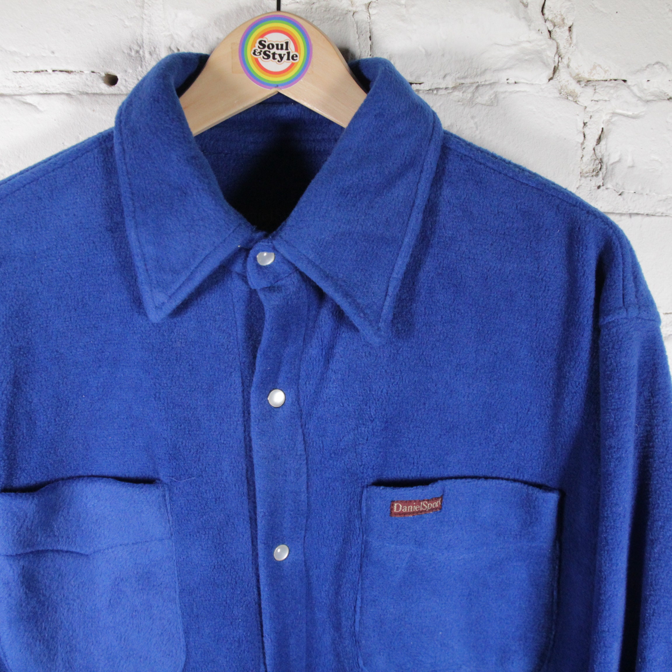 Vintage 90s Fleece Pullover Hemd XL DanielSport | Etsy