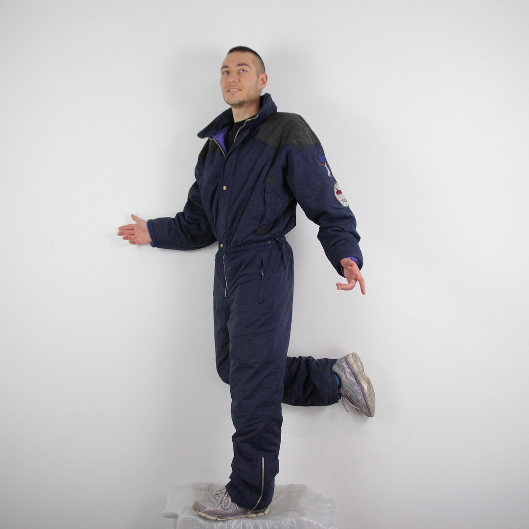 Vintage Retro Kappa 80s 90s Ski Suit Skisuit Snowsuit Wear Jumpsuit ...