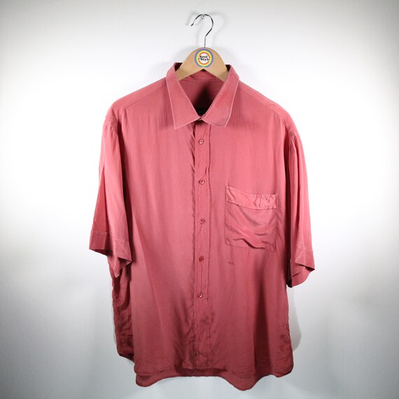 Vintage 90s Seiden Silk Hemd langarm Size M-L Centro Seta - Etsy Österreich