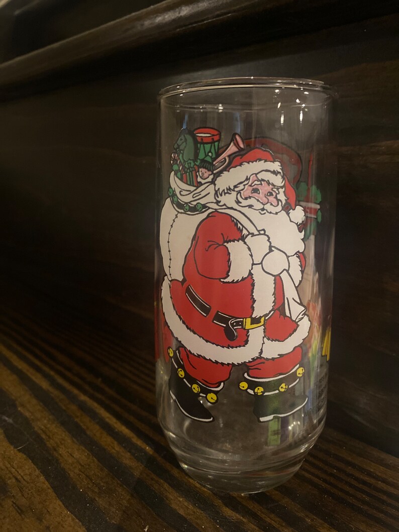 Vintage Coca-cola Christmas Glass - Etsy