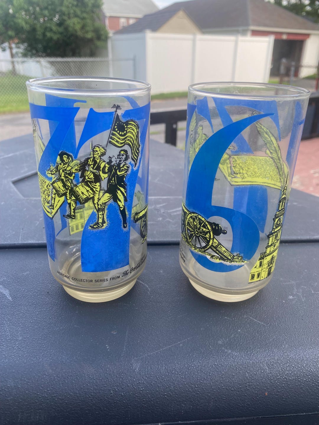 1776 Commemorative Coca Cola Glasses - Etsy