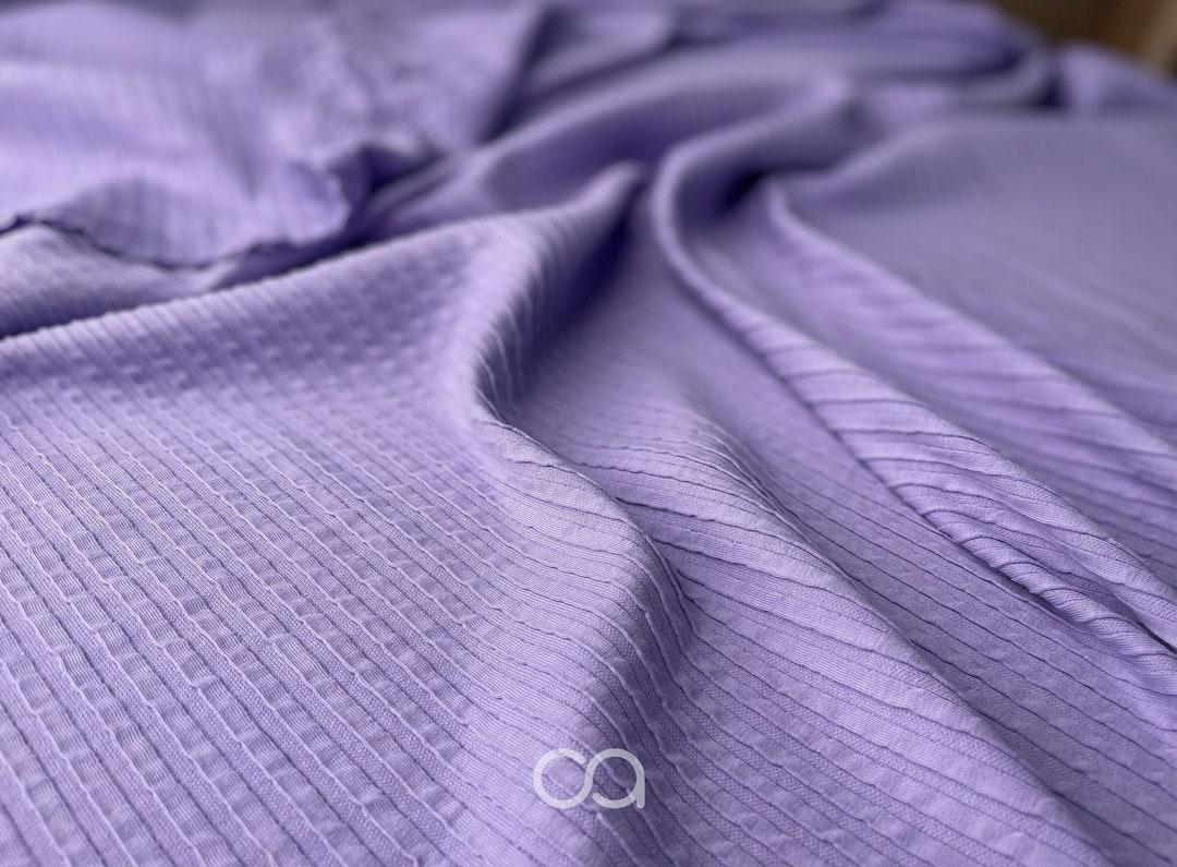 Double-face Interlock Knit Fabric | Organic Cotton | 255 G/m2 | Purple ...