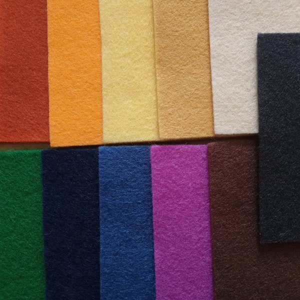 Wool Felt Squares - Etsy UK