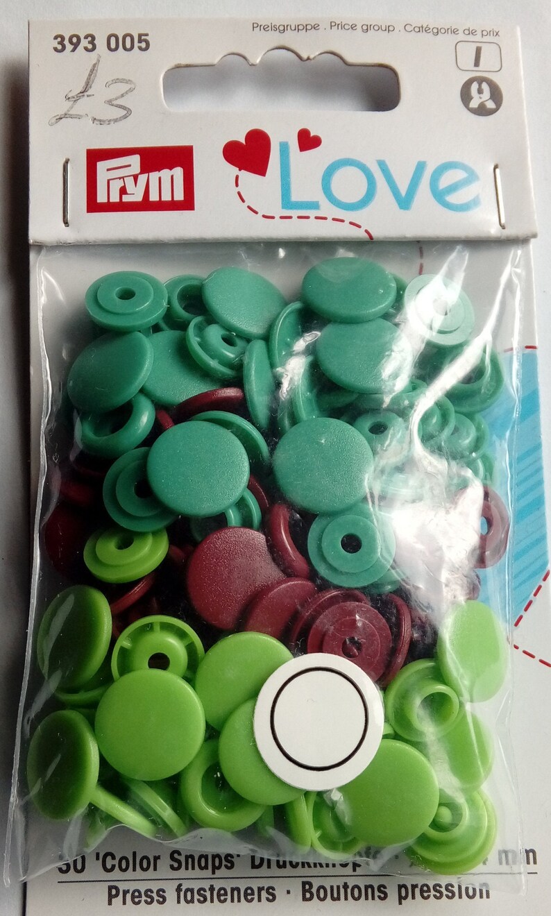 Prym Love 30 Colour Snaps Press Fasteners - Etsy UK