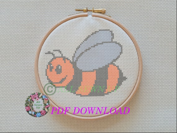 Bee Beginners Counted Cross Stitch Pattern/design Plus - Etsy
