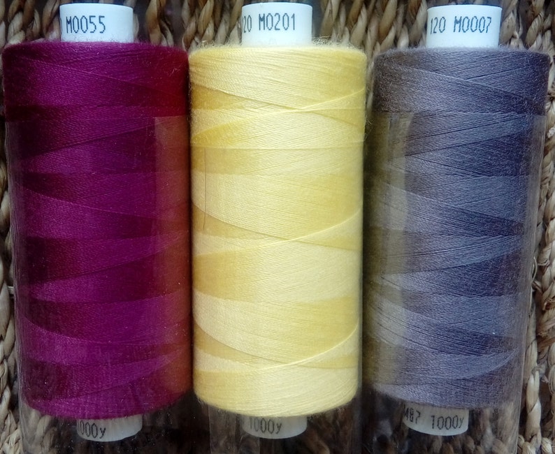 Moon Threads 1000 Yards Coats Staple Spun Polyester Hand - Etsy UK