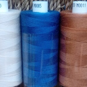 Moon Threads 1000 Yards Coats Staple Spun Polyester Hand Sewing Machine ...