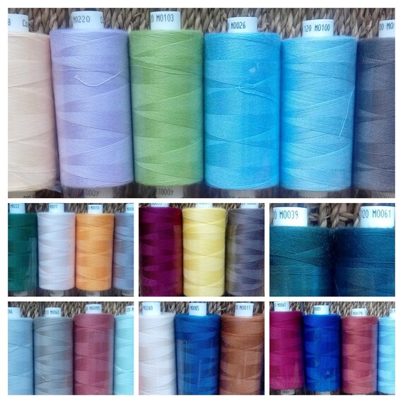 Moon Threads 1000 Yards Coats Staple Spun Polyester Hand - Etsy UK