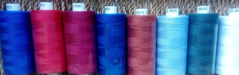 Moon Threads 1000 Yards Coats Staple Spun Polyester Hand - Etsy UK