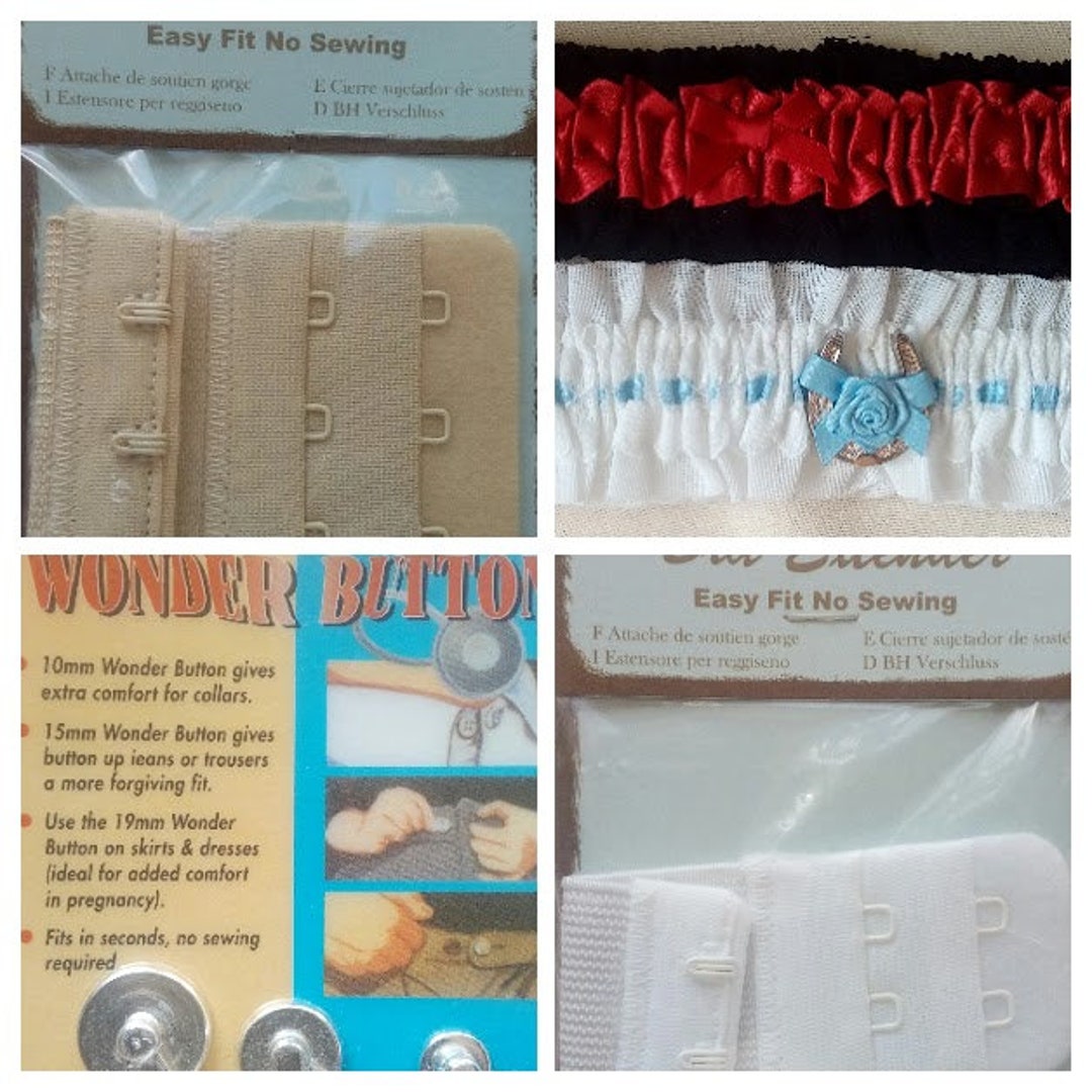 Bra Extenders *expanding Wonder Buttons* Bra Strap Retainer *easy Fit ...