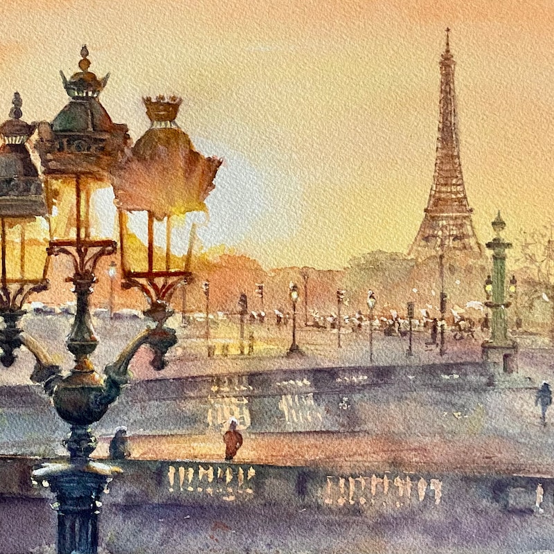 Paris Watercolor - Etsy