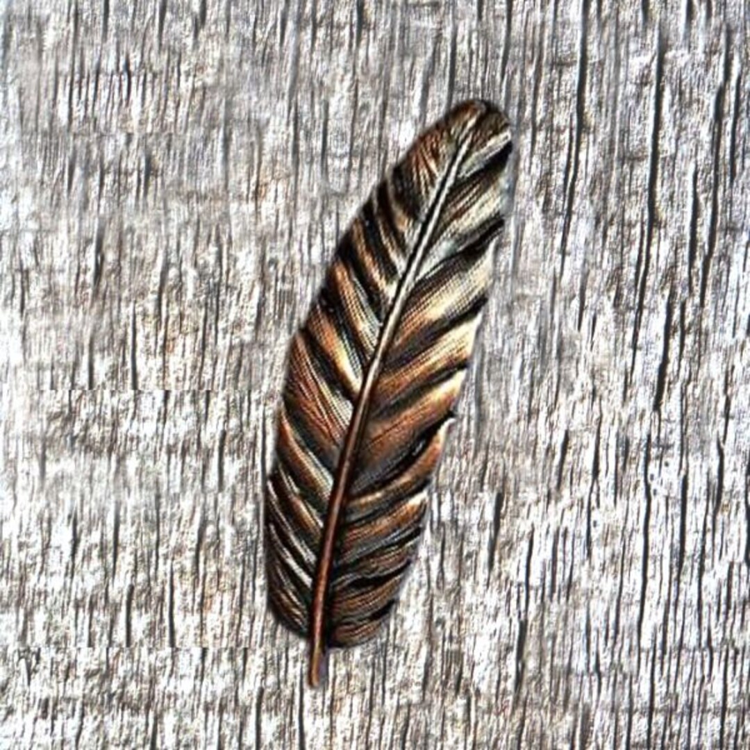 Feather Antique Copper 2 Inch Concho - Etsy
