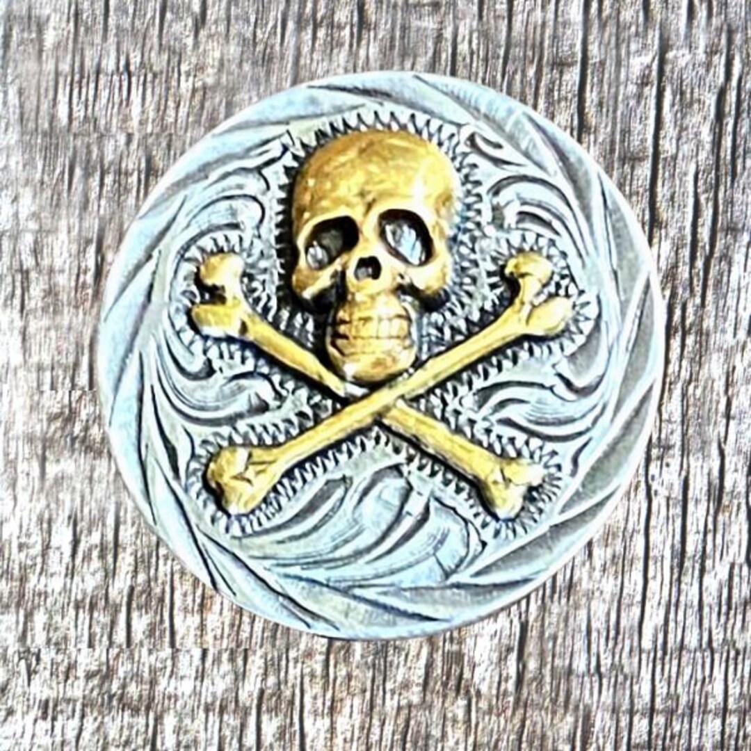 SKULL CROSSBONES CONCHOS - Etsy