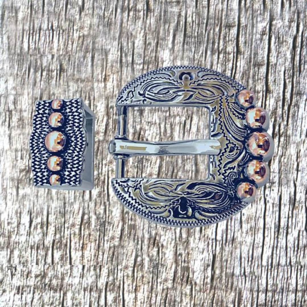 Five Berry Nickel Copped Finish 3/4 Inch Headstall Buckle and Keeper - Etsy