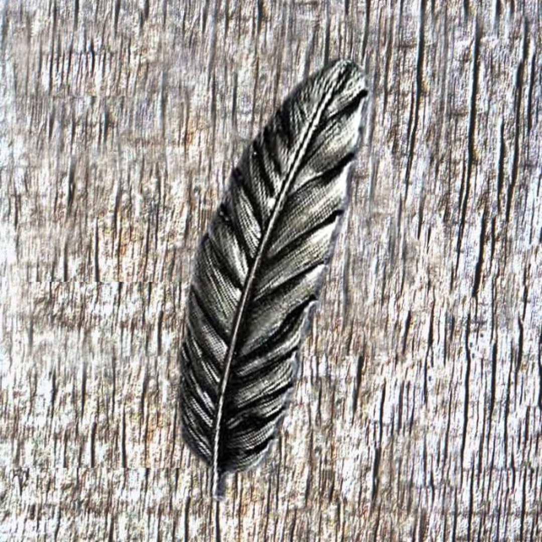 Feather Antique Silver 2 Inch Concho - Etsy