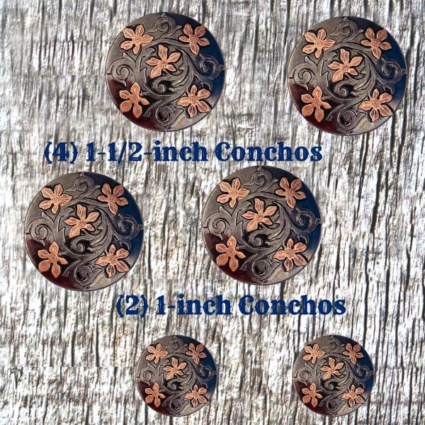 Western Saddle Conchos - Etsy