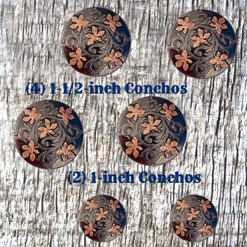 Western Saddle Conchos - Etsy