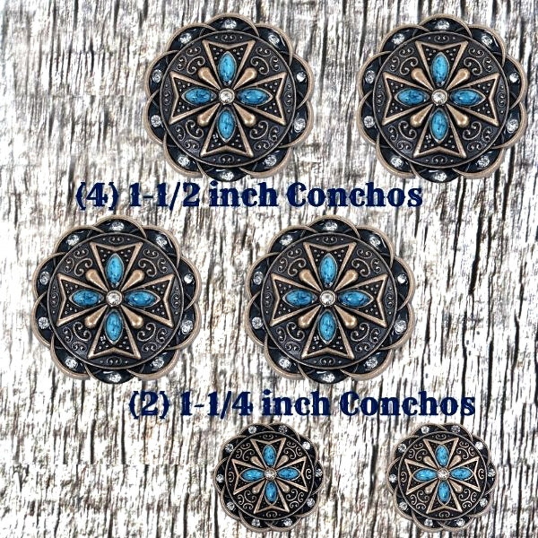 Scottsdale Concho Saddle Set-2 - Etsy