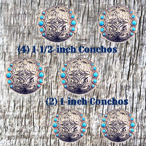 Saddle Conchos - Etsy