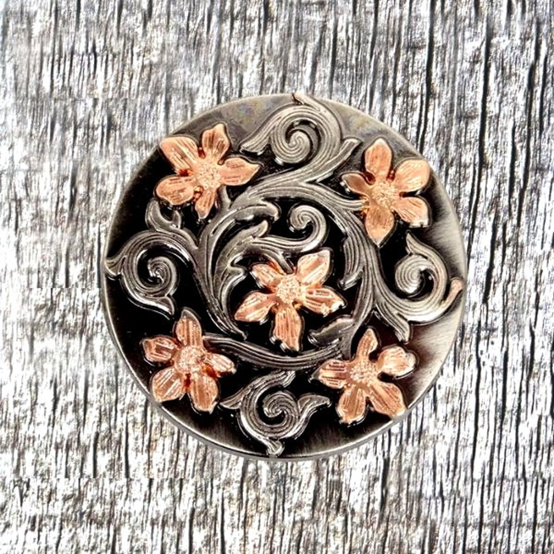 Wildflower 1-1/2 Inch Concho - Etsy