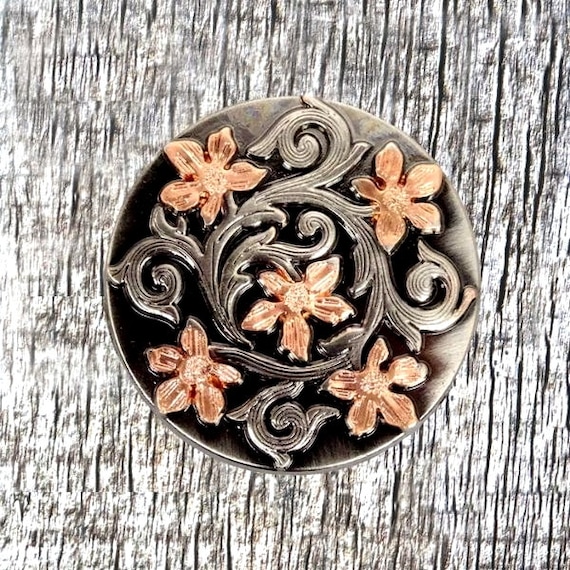 Wildflower 1-1/2 Inch Concho - Etsy