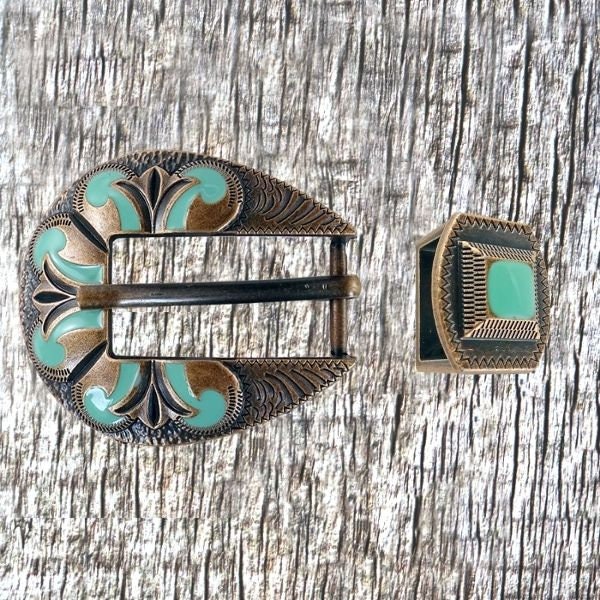 Turquoise Belt Buckle - Etsy