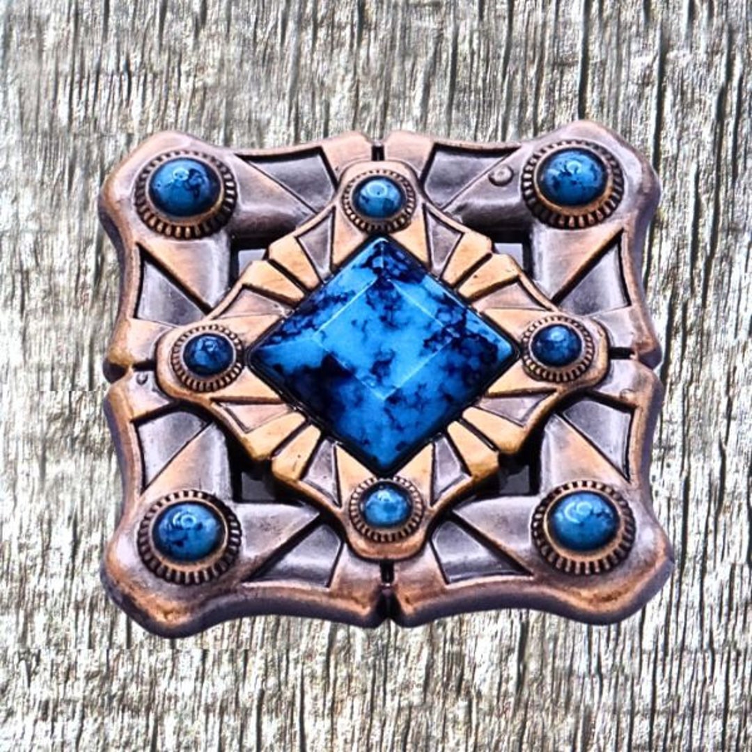 Western Sunset Copper 1-1/4 Inch Concho - Etsy