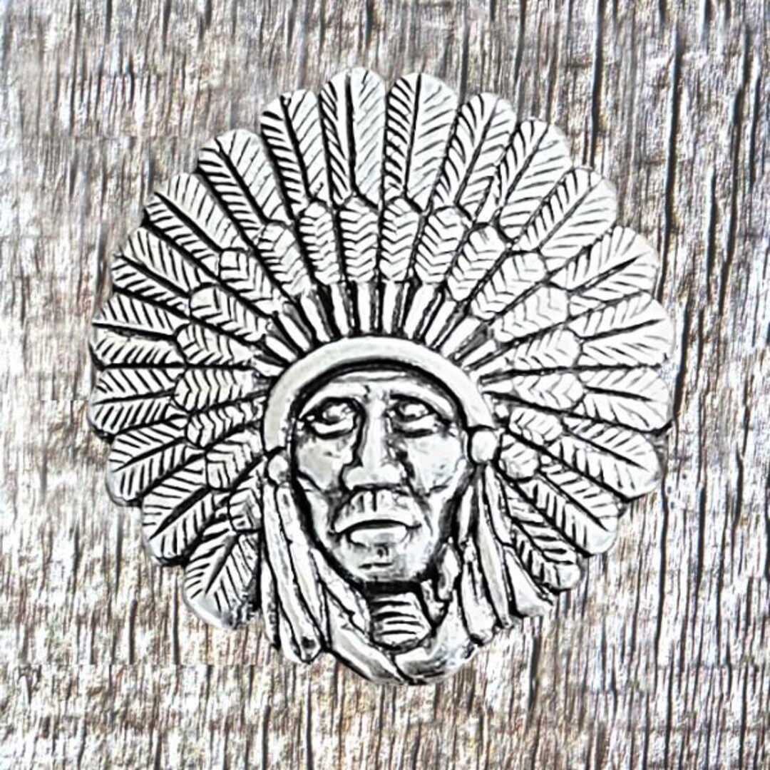 Indian Chief Headdress Motorcycle Concho - Etsy