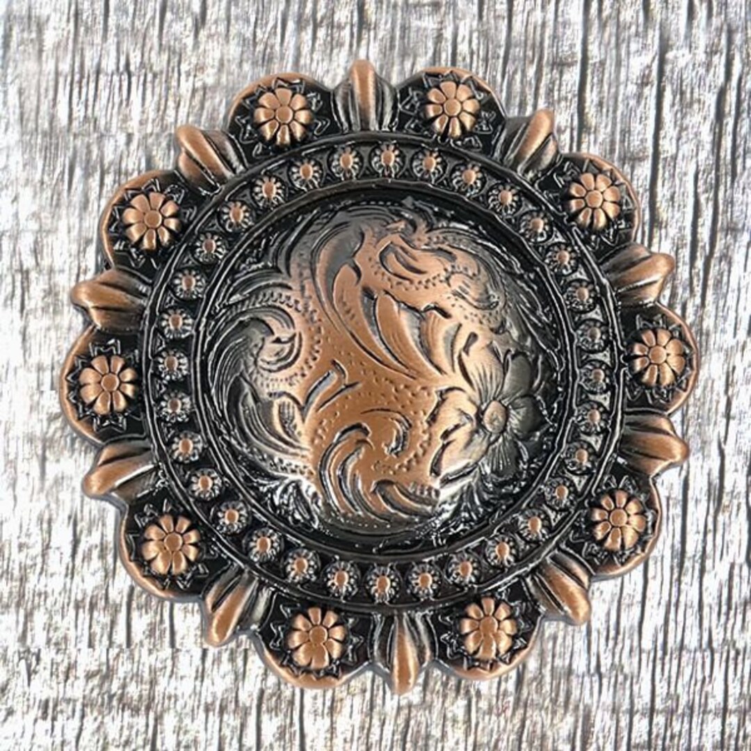Berry Engraved Western 1-1/4 Inch Concho - Etsy